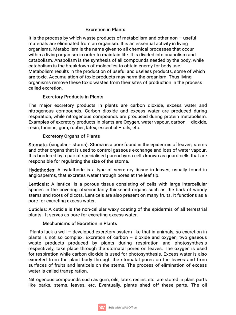 PLB 101 Lecture Note | PDF