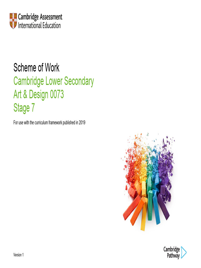 Lower Secondary Art Design Stage 7 Scheme of Work | PDF | Drawing ...