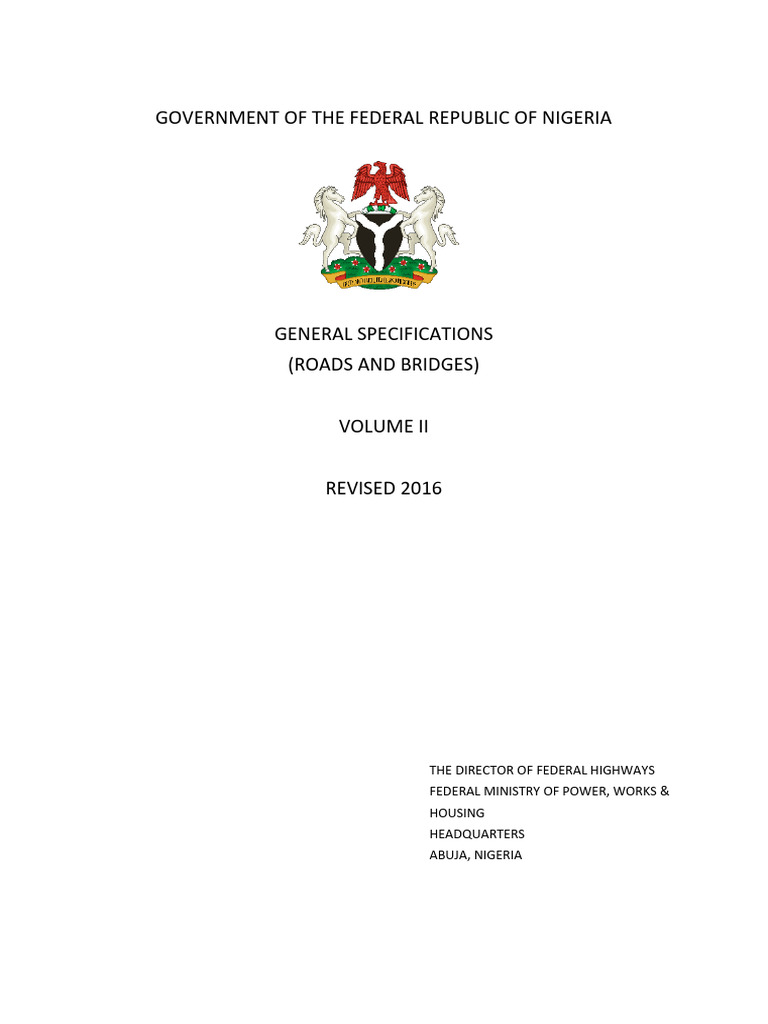 General Specifications (Roads & Bridges) | PDF | Deep Foundation | Concrete