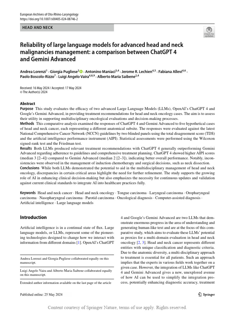 Reliability of Large Language Models For Advanced | PDF | Artificial ...