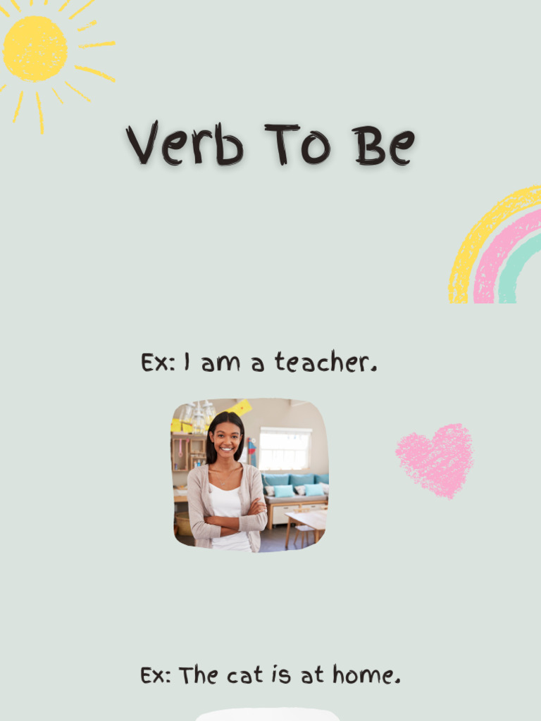 Verb To Be Efl Grammar Presentation Pdf Pdf