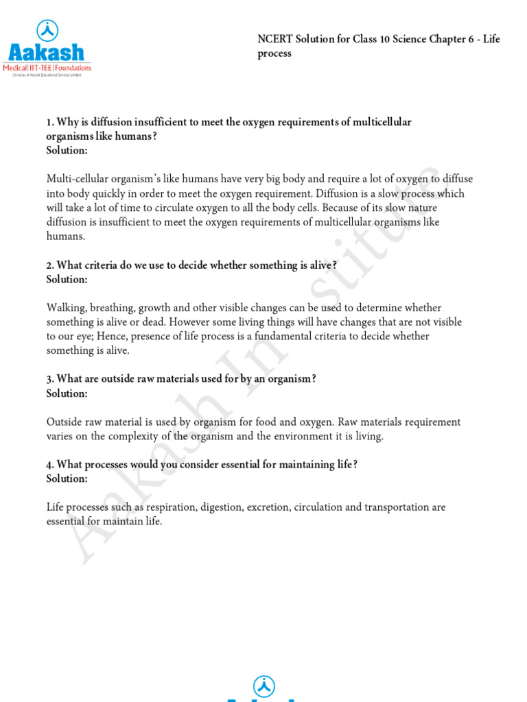 Ncert Solution Cbse Class 10 Sci Chap 6 | PDF | Digestion | Cellular ... Ncert Solution Cbse Class 10 Sci Chap 6 | PDF | Digestion | Cellular ...