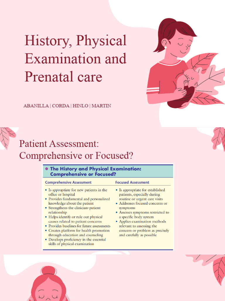 History PE Prenatal Care - Group 5 | PDF | Pregnancy | Prenatal Development