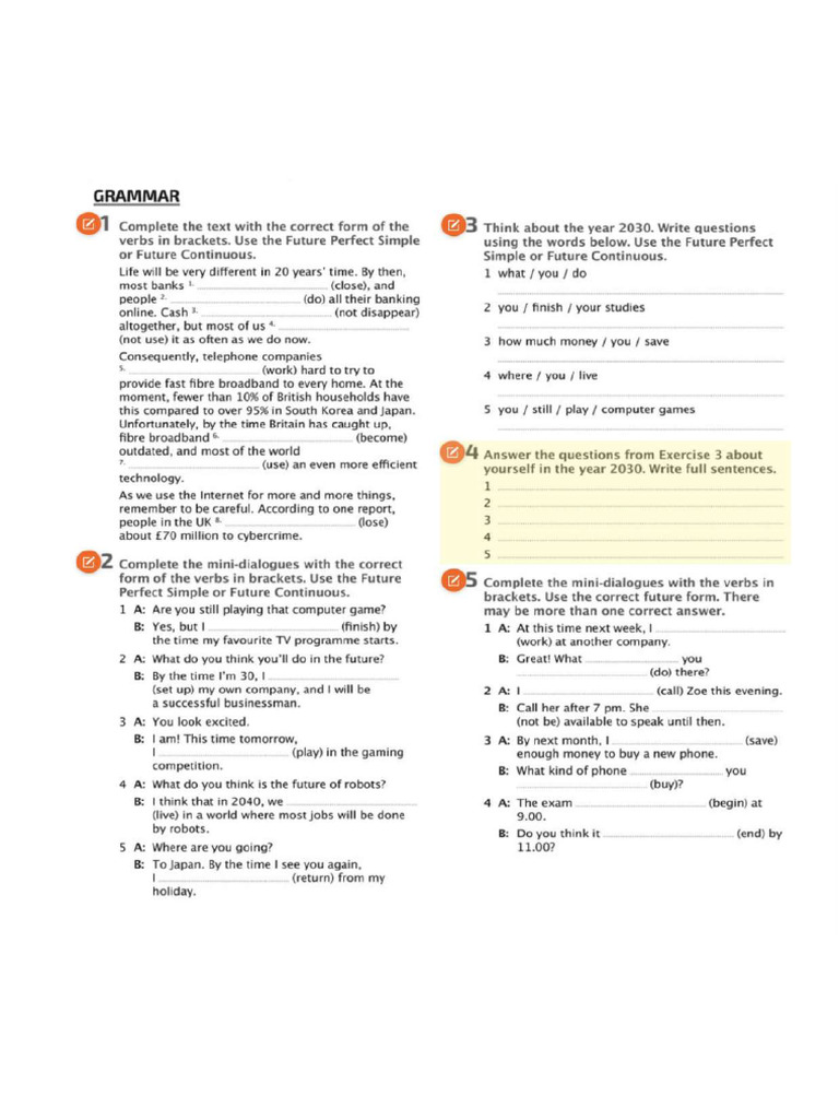 Unit 2. Activities | PDF