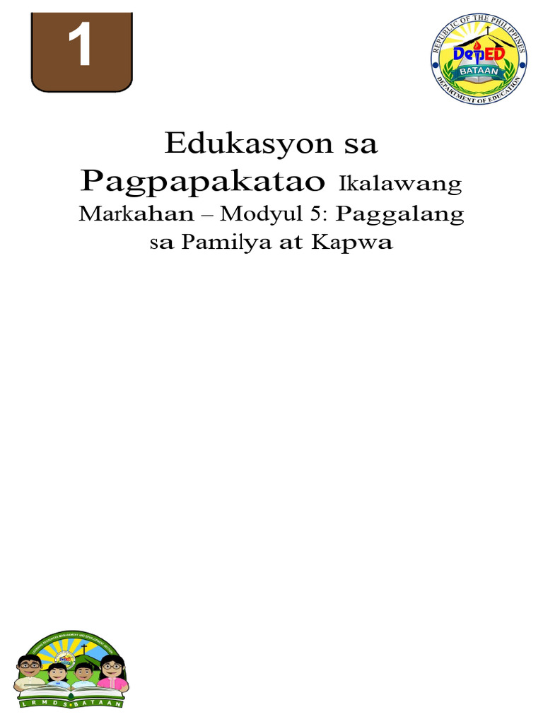 Esp1 - q2 - Mod5 - Paggalang Sa Pamilya at Kapwa | PDF