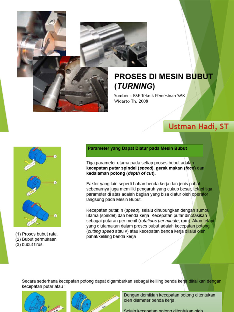 PROSES BUBUT & PERHITUNGAN | PDF