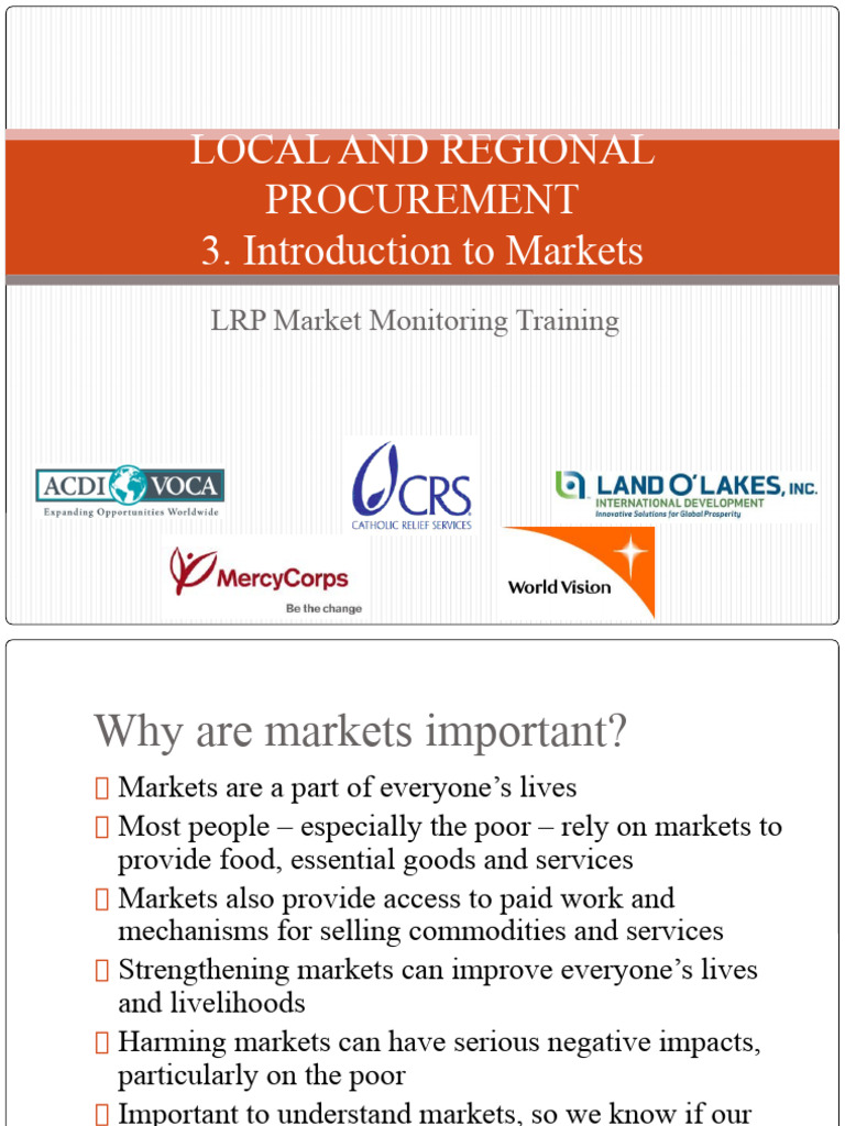 3 Introduction To Markets | PDF | Market (Economics) | Prices