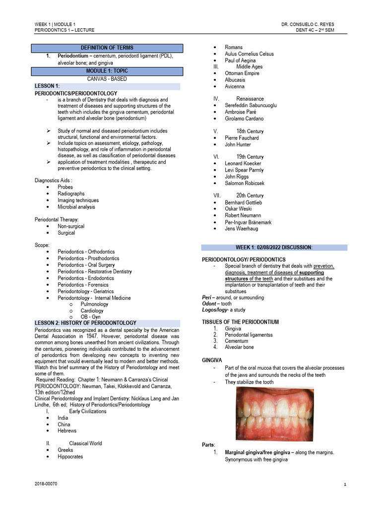 Perio 1 Compilation | PDF | Periodontology | Mouth