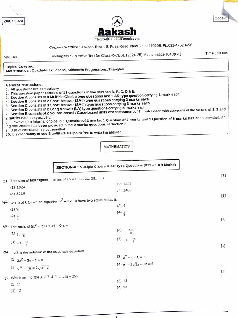 FST 4 X class | Download Free PDF | Mathematical Objects | Mathematics