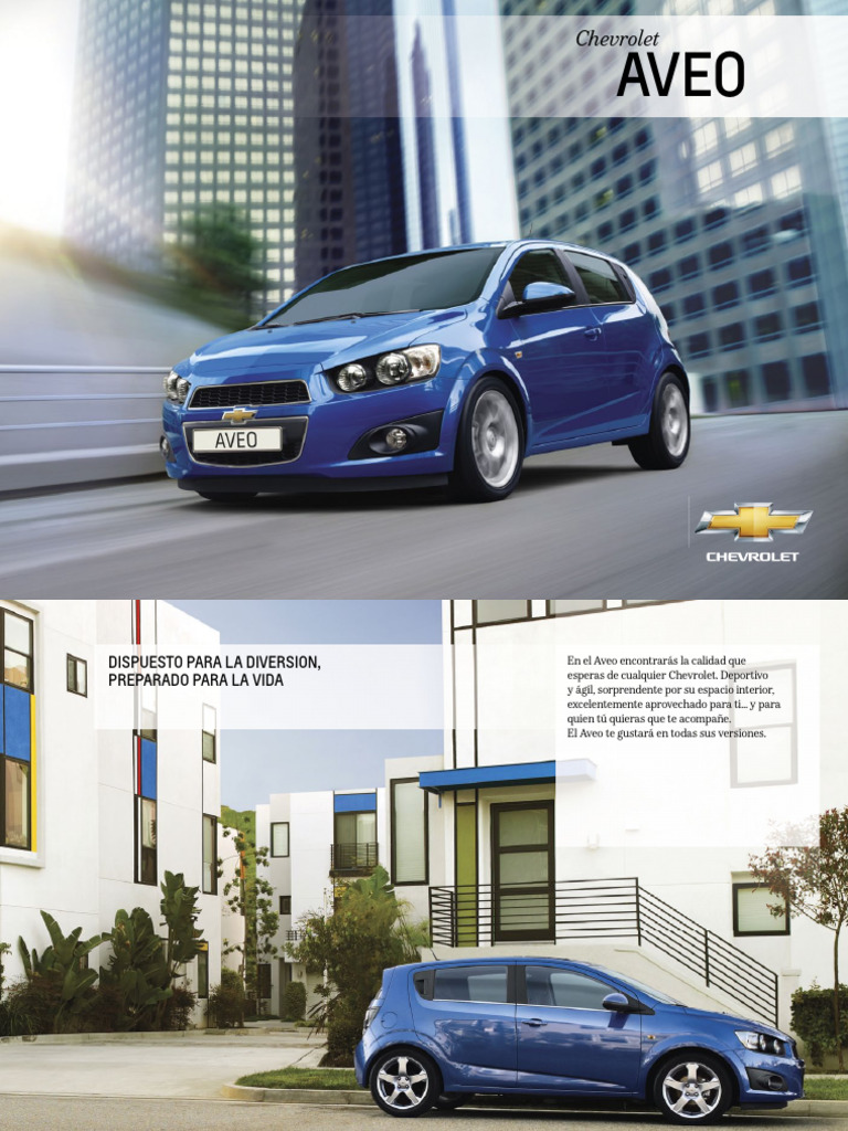 catalogo_chevrolet_AVEO | PDF | Neumático | Sistema de freno antibloqueo