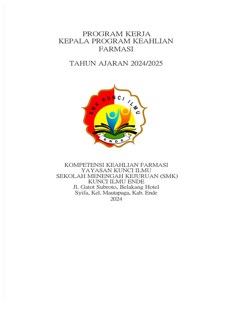 PDF Proker Kaprodi Farmasi | PDF