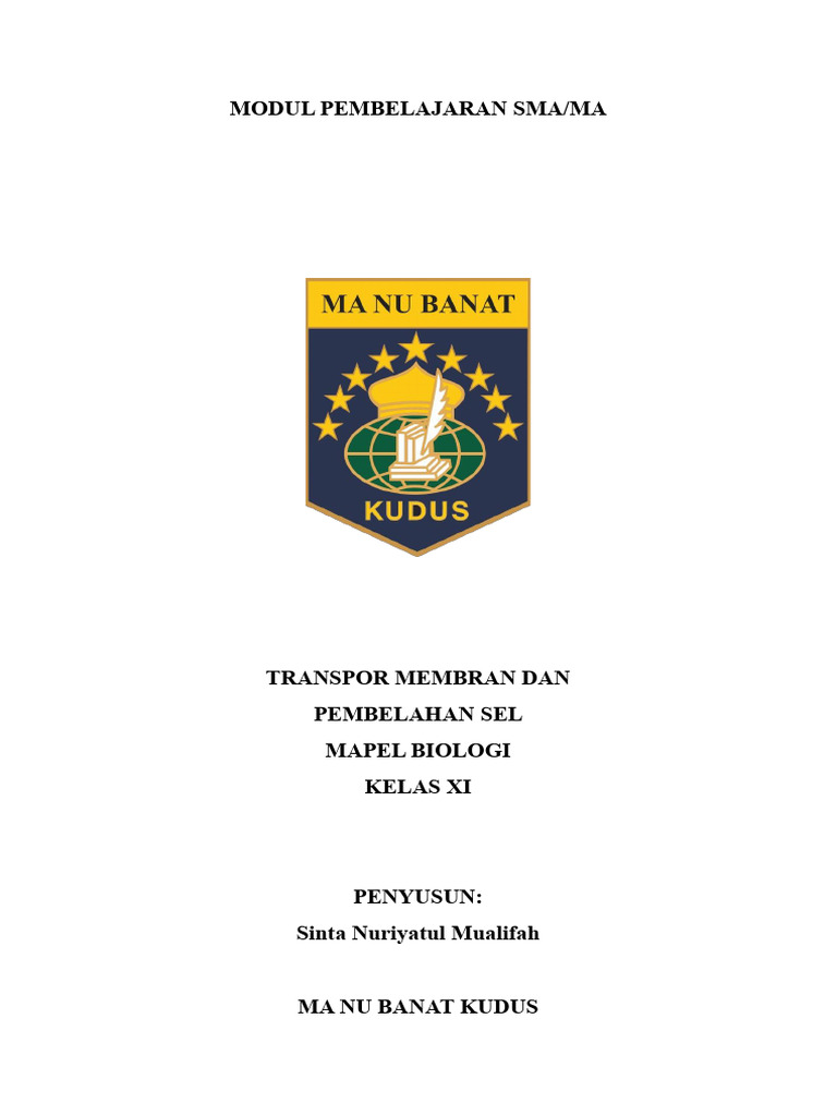 Modul Ajar Biologi Sel Kelas XI MaNuBaKu | PDF