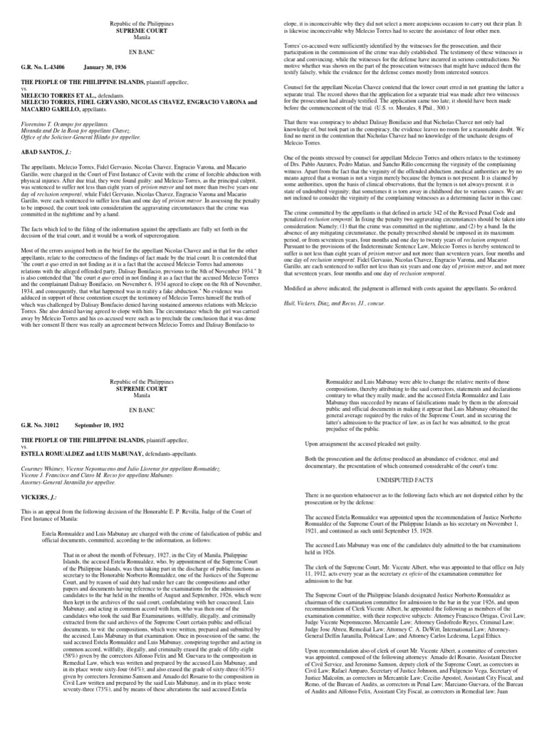 Compiled Cases in Criminal Law | PDF | Witness | Law Clerk