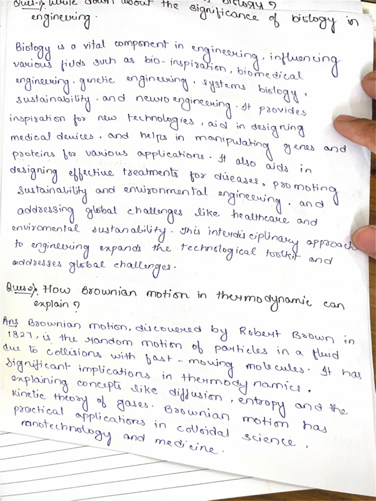 Biology for Engineers | PDF