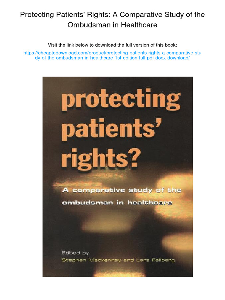 Protecting Patients' Rights: A Comparative Study of The Ombudsman in ...