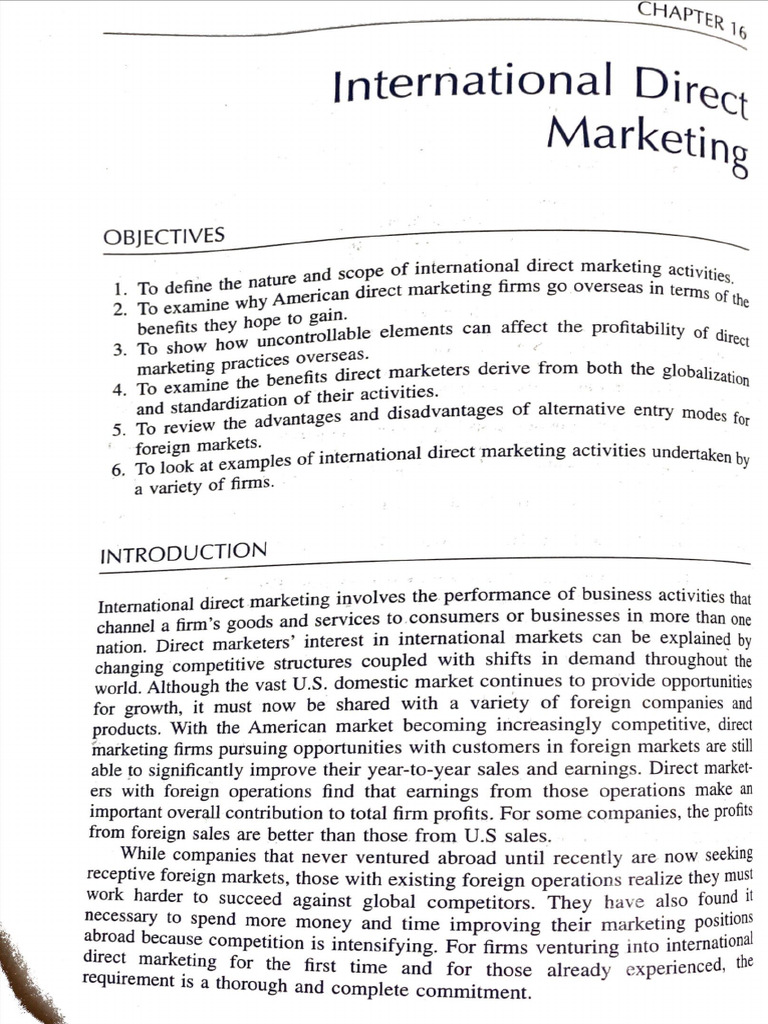 International Direct Marketing | PDF