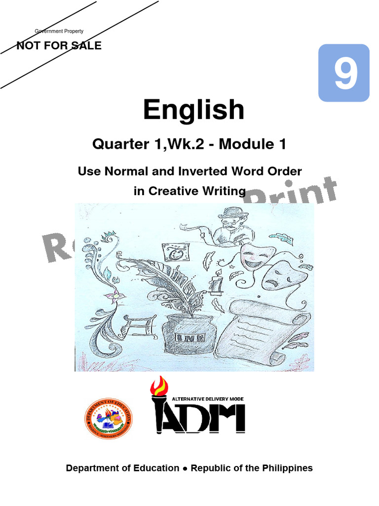 English9 Q1 Mod1 Wk2 UseNormal InvertedWordOrder v5 | PDF | Subject ...