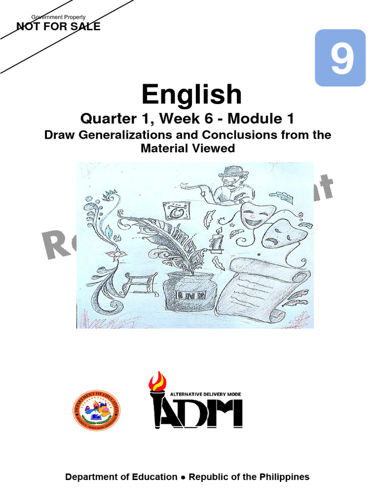 Generalizations and Conclusions Module | PDF | Experience | Thought