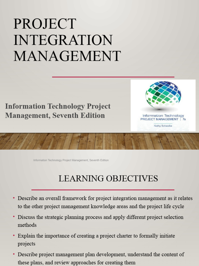 Lecture 4 Project Integration Management - Done | PDF | Project Management | Swot Analysis