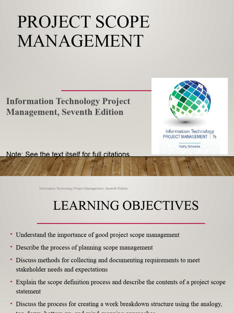 Lecture 5 Project Scope Management C5 - Done | PDF | Project Management | Information