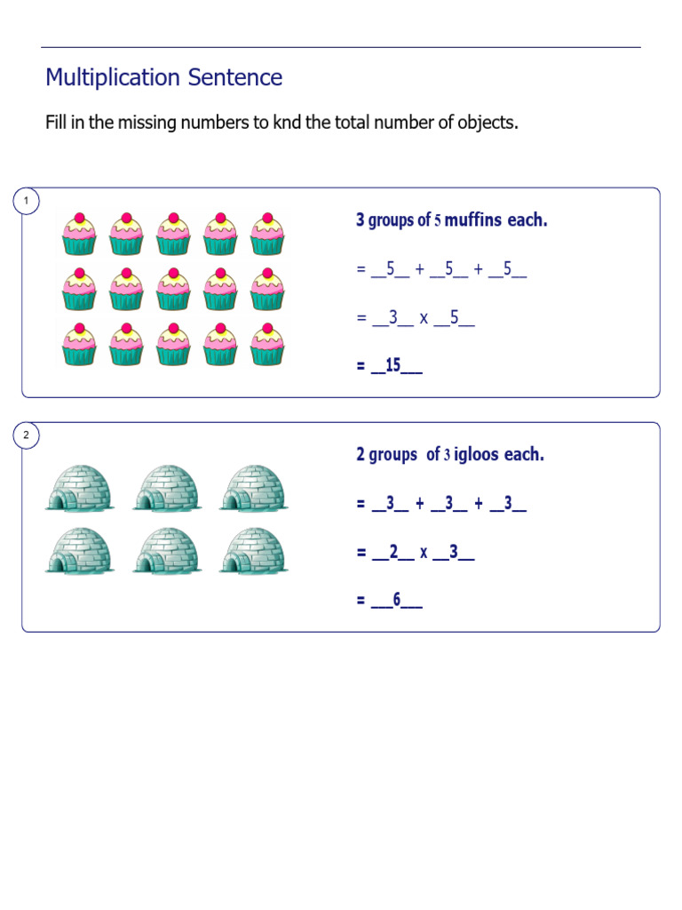 Grade 1 Week 12 Multiplication Within 20 Worksheet | PDF