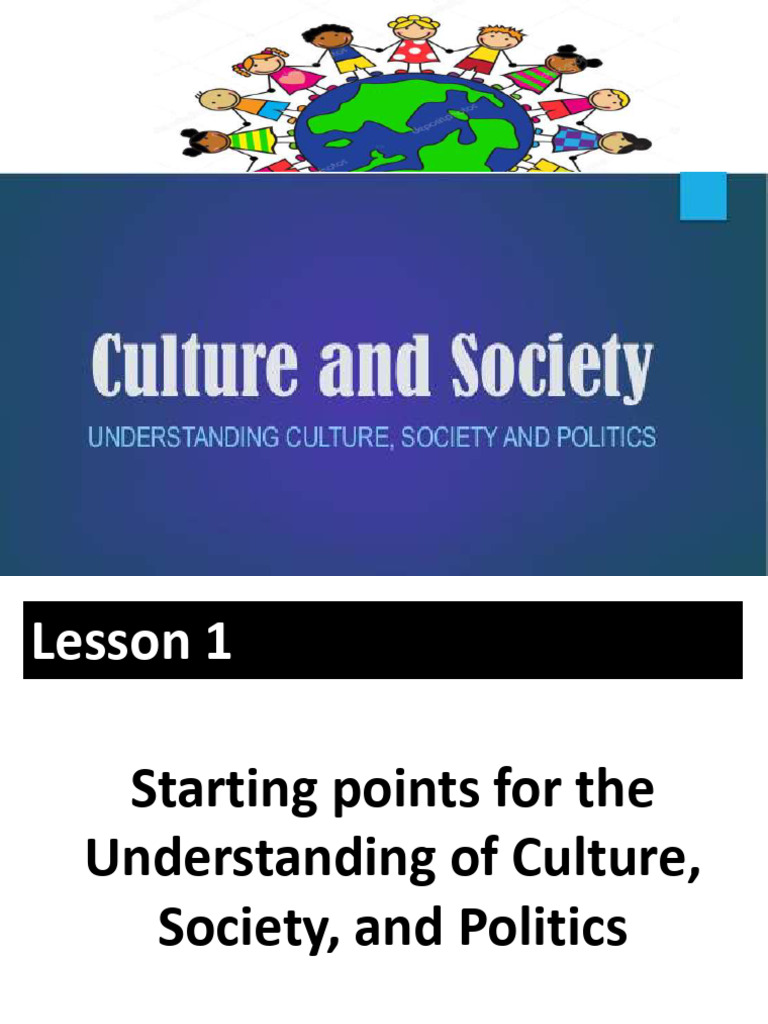 Understanding Culture, Society, Politics | PDF | Anthropology | Society