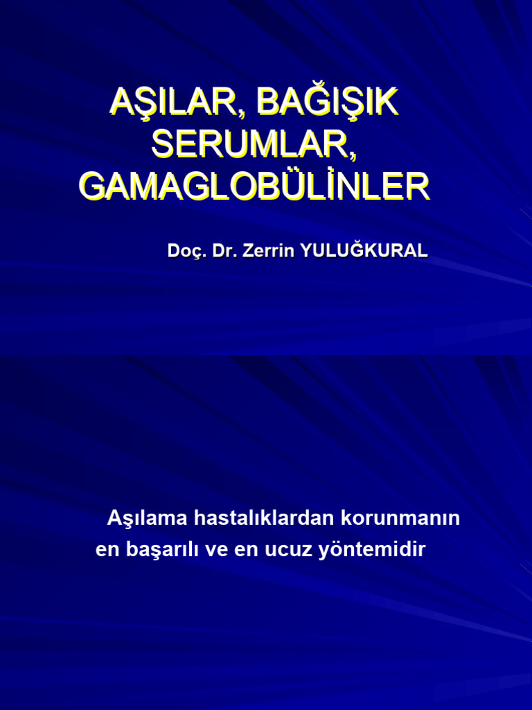 Aşılar, Bağışık Serumlar Igler Ders 6. Kurul | PDF