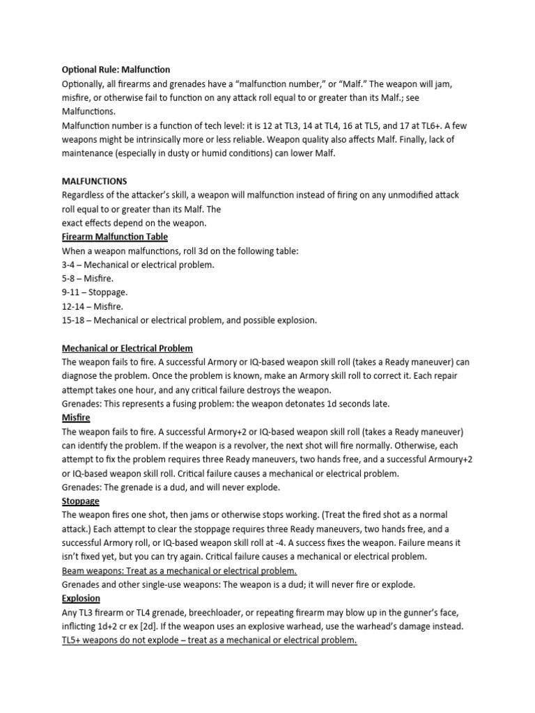 Firearm Malfunction Guidelines | PDF | Firearms | Hazards