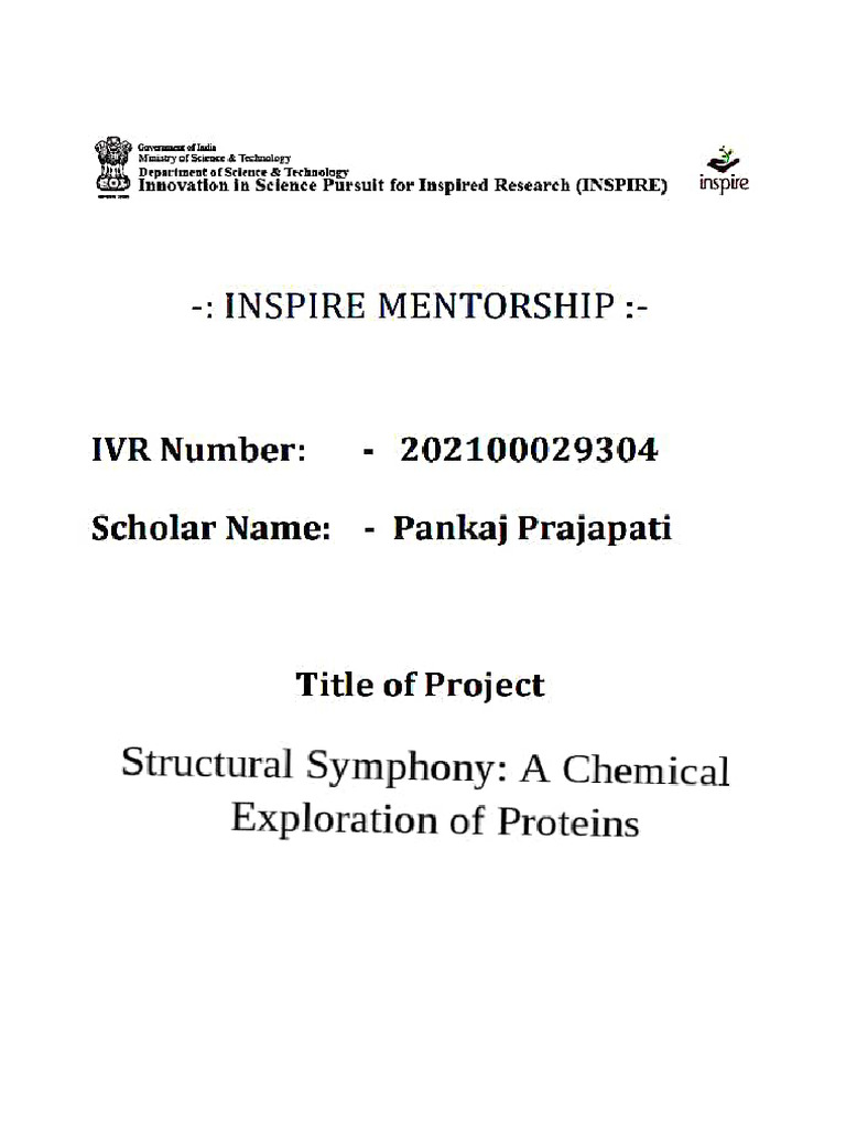 Project Completion Certificate | PDF | Protein Structure | Proteins