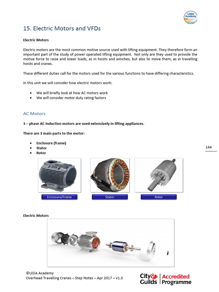 15 - Electric Motors and VFDs | PDF | Electric Motor | Power Inverter