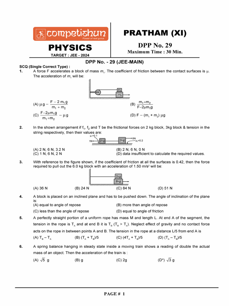 DPPs - 29 - Physics | PDF