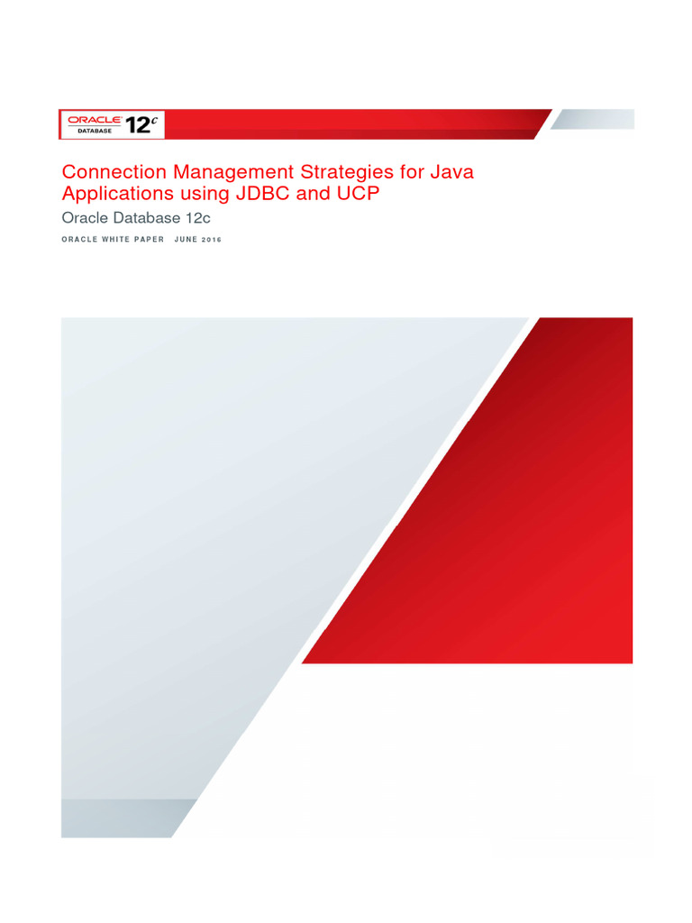JDBC Ucp Conn MGMT Strategies | PDF | Databases | Load Balancing (Computing)