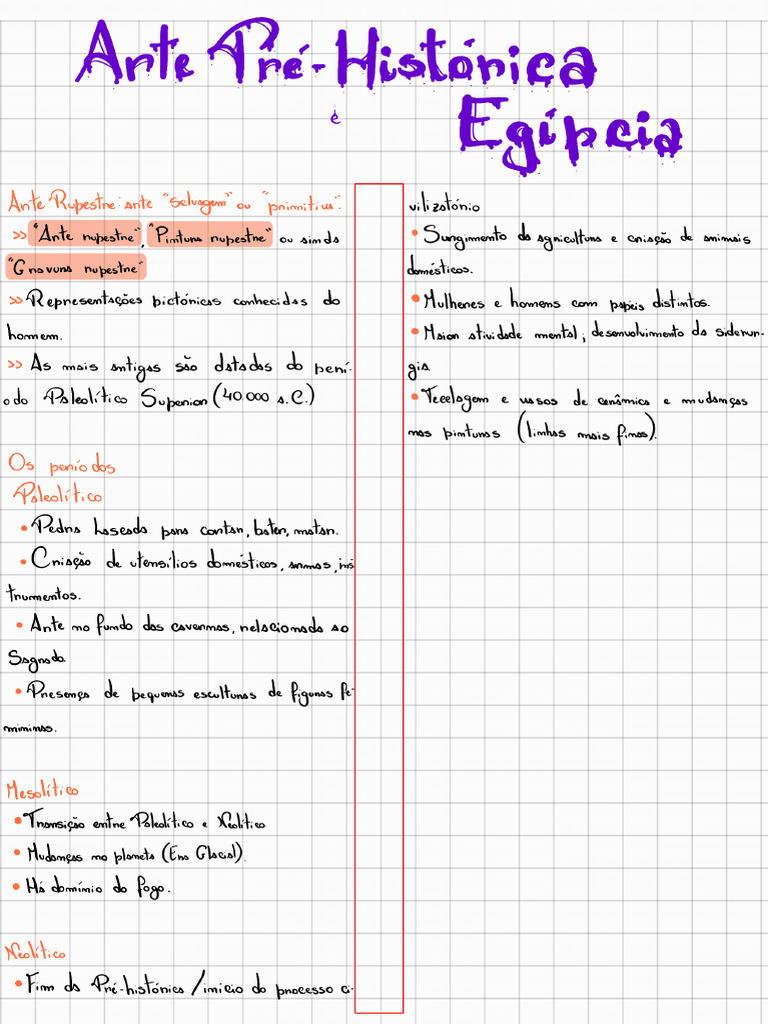 Arte Pré-Histórica e Egípcia - 240618 - 080206 | PDF