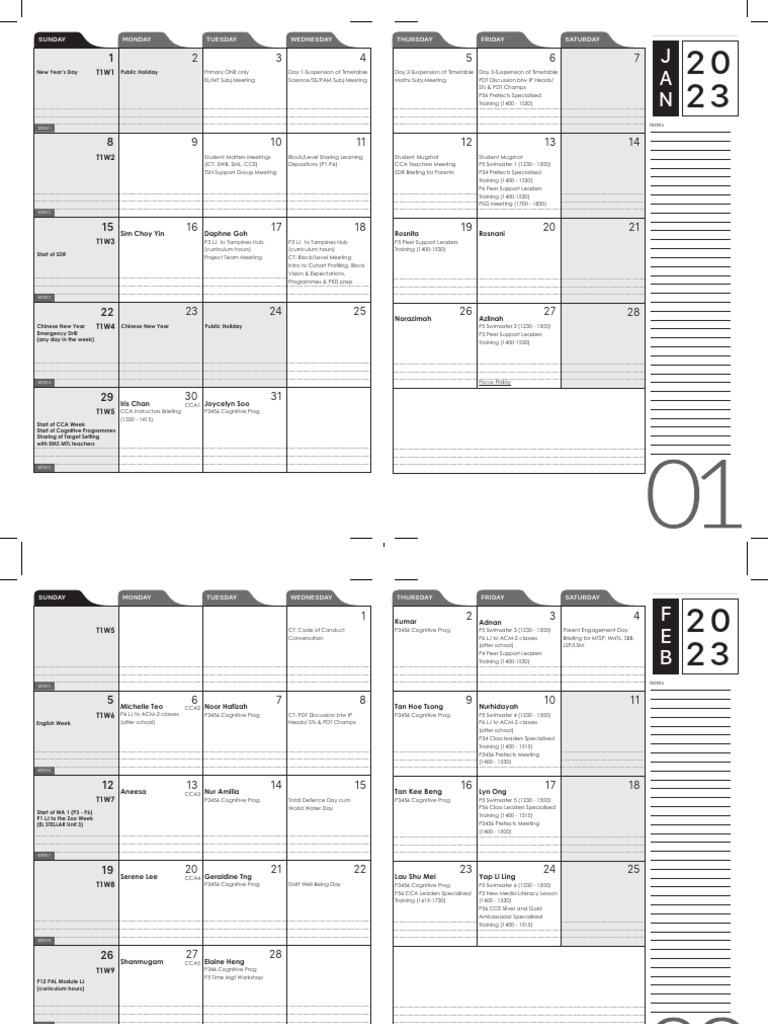 XINMIN Calendar 2023 | PDF | Observances | Holidays