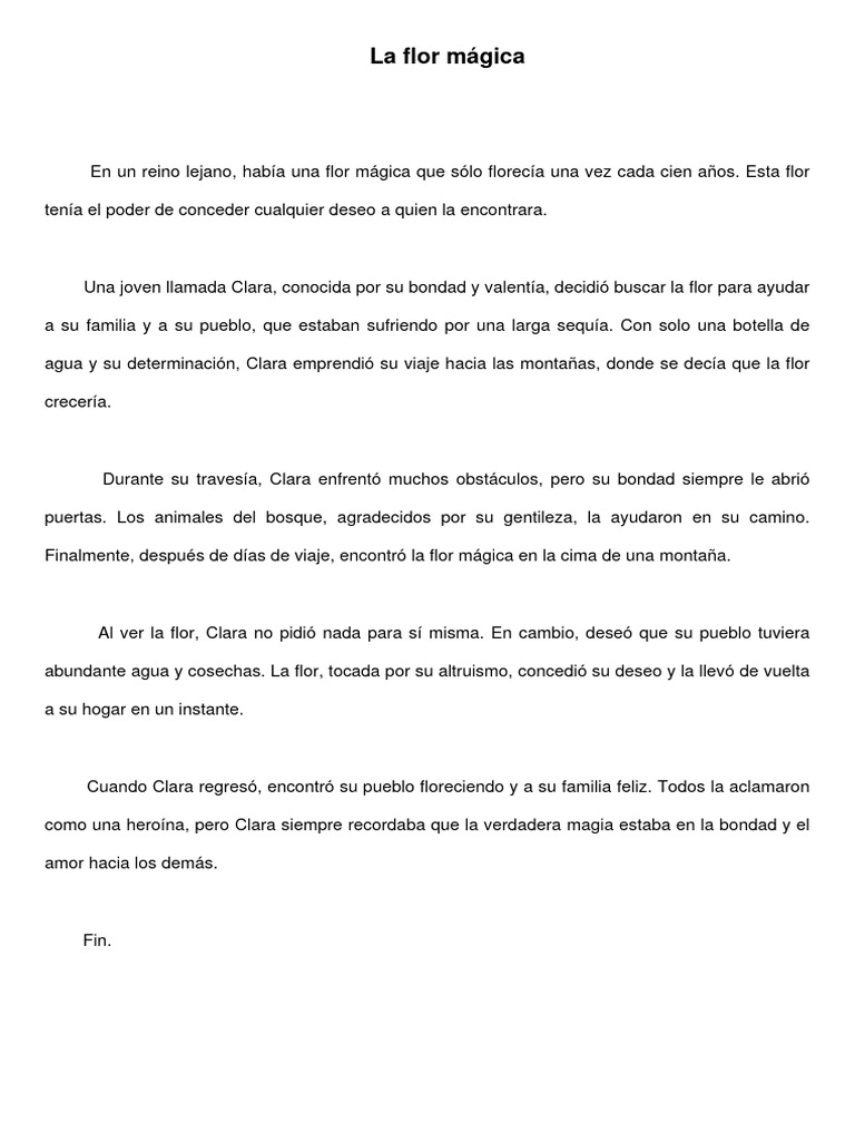 Clara y la flor mágica | PDF