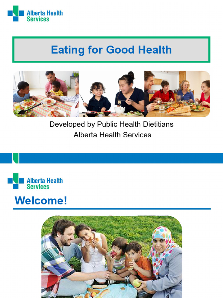 If Nfs NNT Eating For Good Health Slides | PDF | Foods | Drink