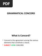 What Is Concord in English Grammar | PDF | Grammatical Number | English Grammar