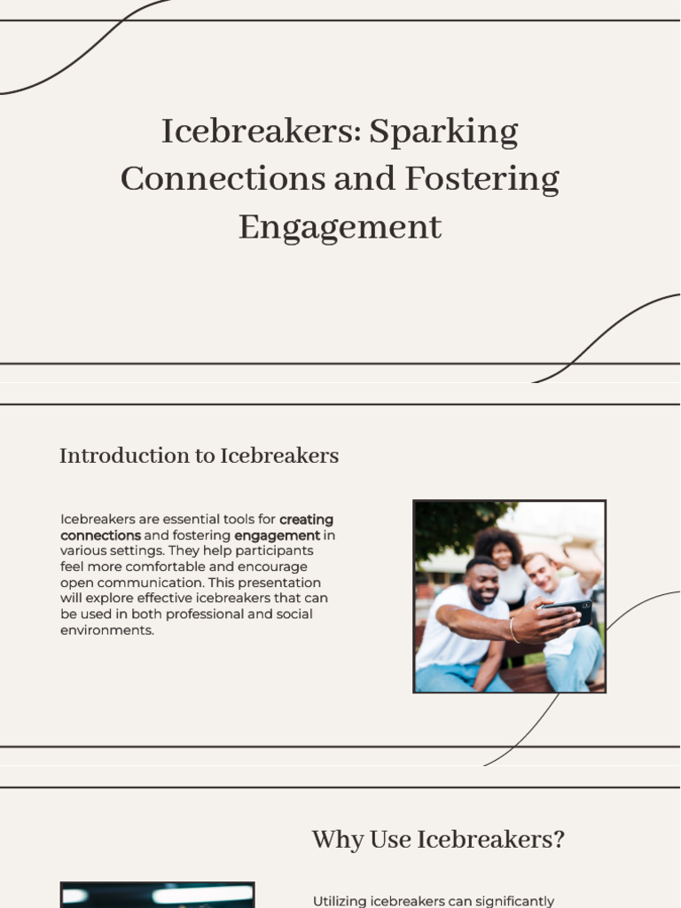 Slidesgo Icebreakers Sparking Connections and Fostering Engagement ...