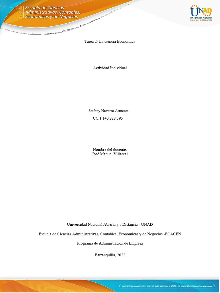 Tare2 StefanyNavarro | PDF | Business | Mercado (economía)