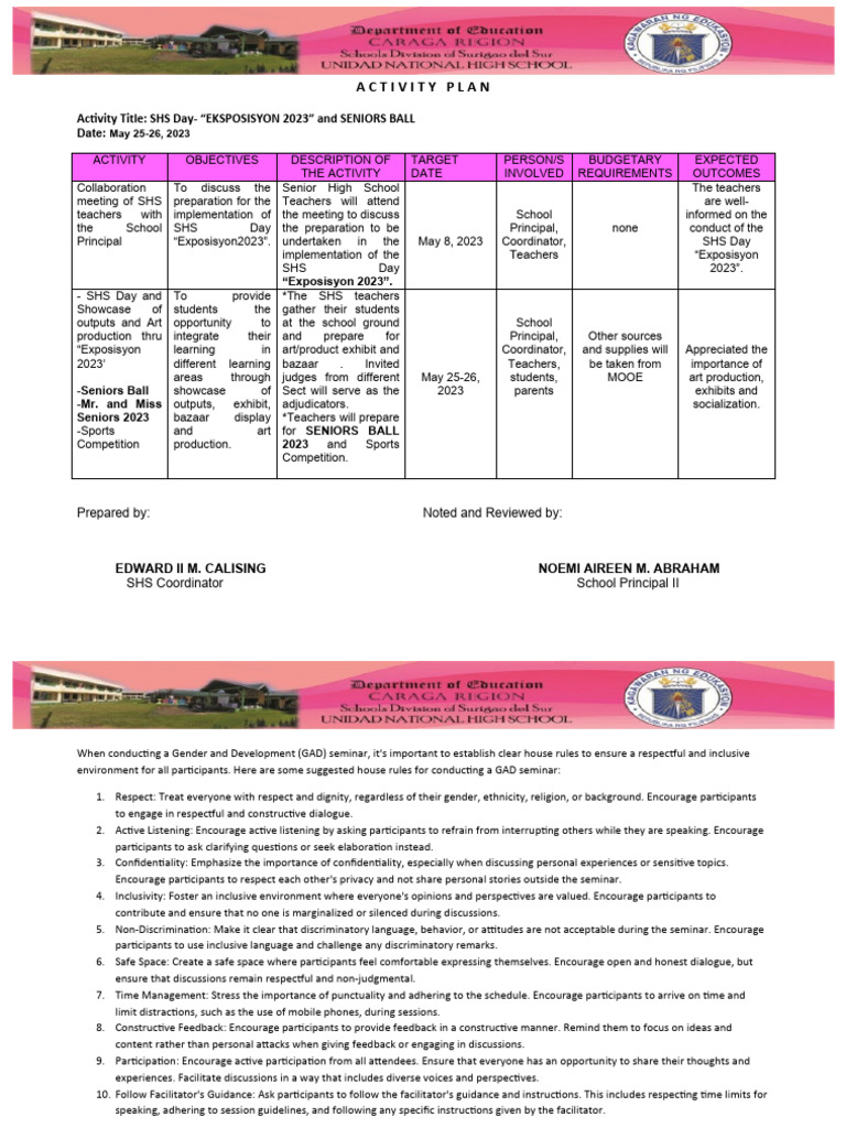 Activity Plan | PDF | Social Psychology | Human Communication