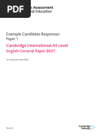 8021 AICE General Paper Paper 1 Example Candidate Responses | PDF ...