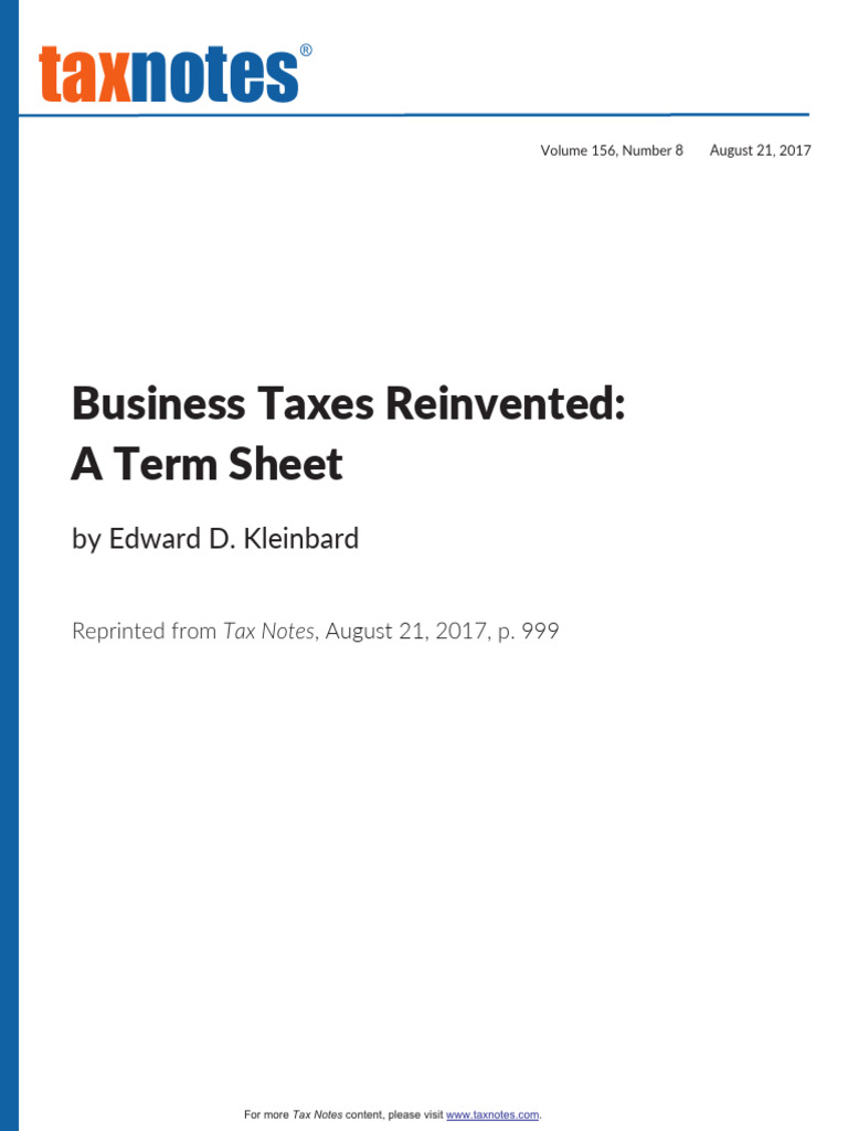 Business Tax Notes | PDF | Taxes | Tax Deduction