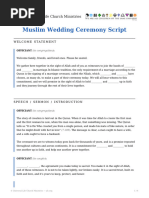 ULC Civil Wedding Script | PDF | Wedding | Marriage