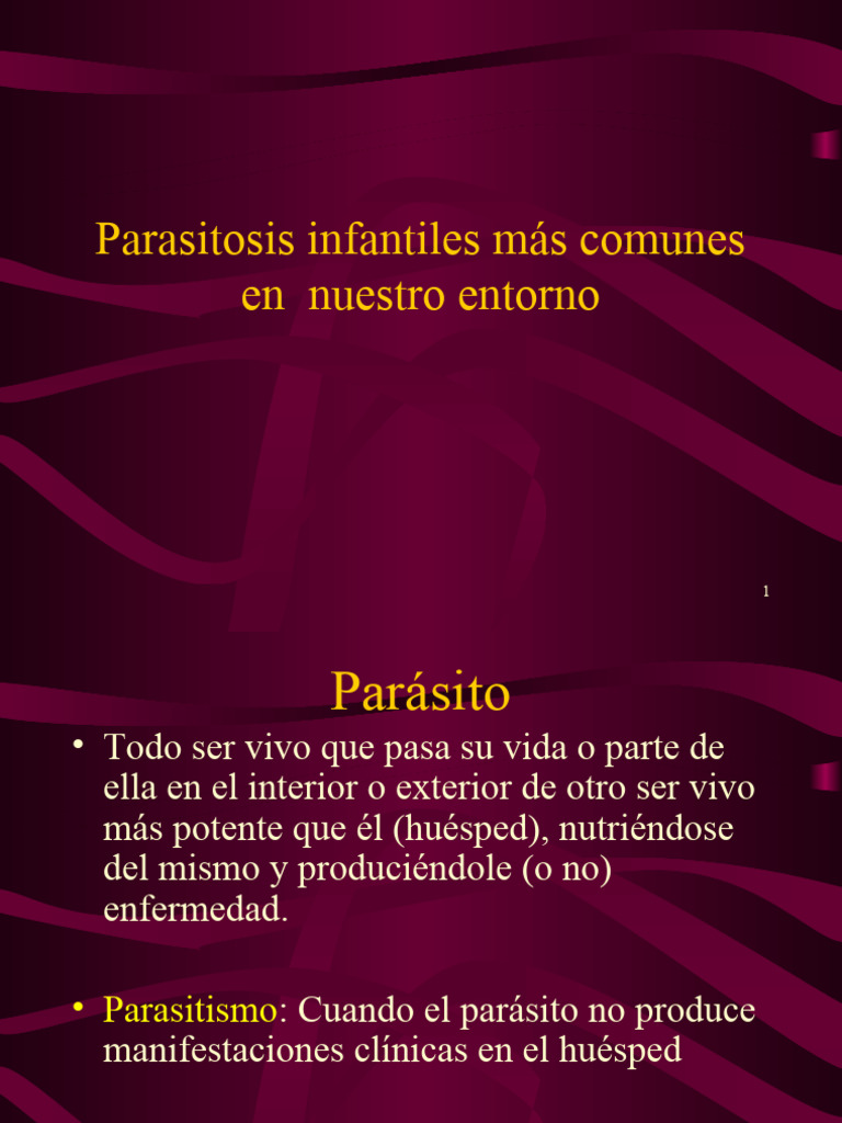 Parasitosis infantiles: tipos y prevención | PDF | Parasitismo | Causas ...