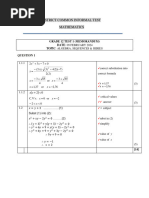 Grade 12 Algebra Exam Questions | PDF | Factorization | Algebra
