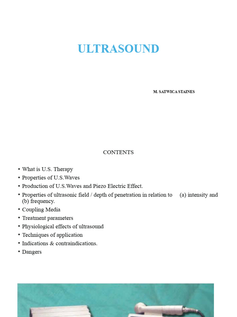 Ultrasound | PDF | Ultrasound | Sound