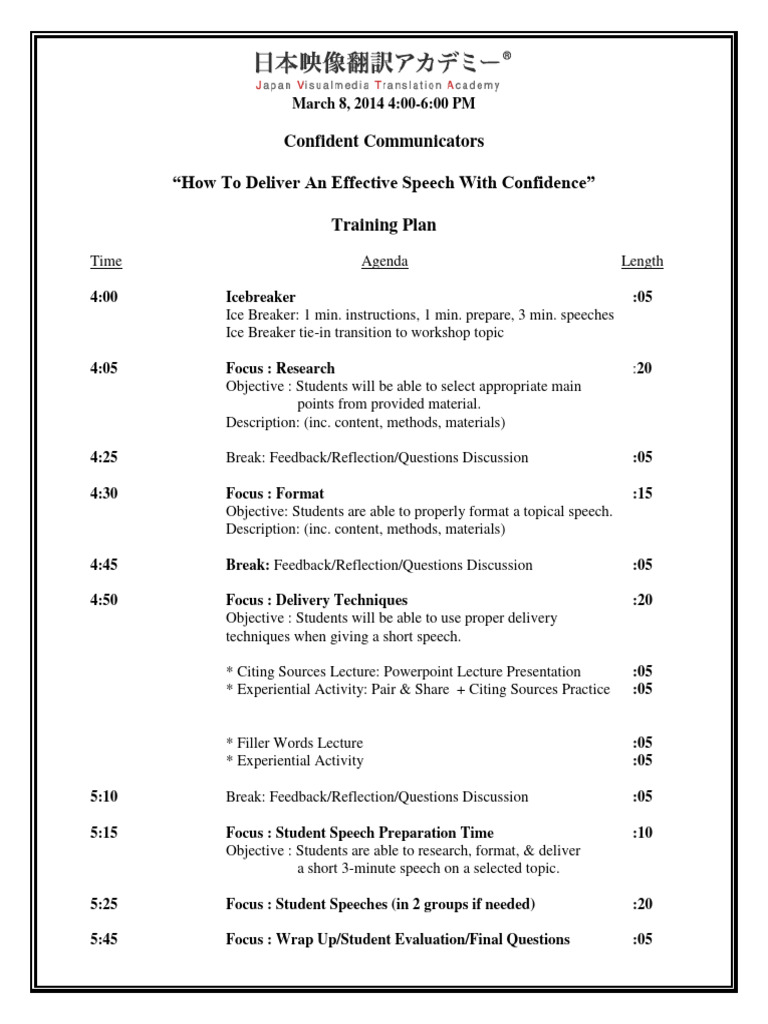 Communication Workshop Participant Guide 3-8-14 (Speech) | PDF ...