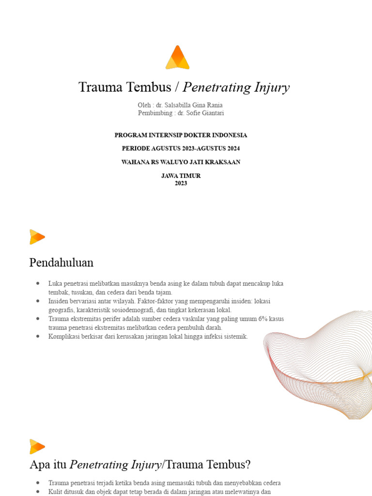 Trauma Tembus | PDF | Sains & Matematika