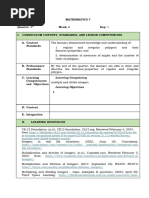 Deped Standard Table of Specification Format | PDF