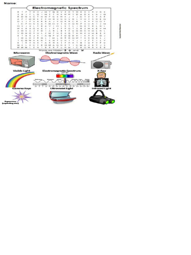 EM WAVES WORD SEARCH | PDF